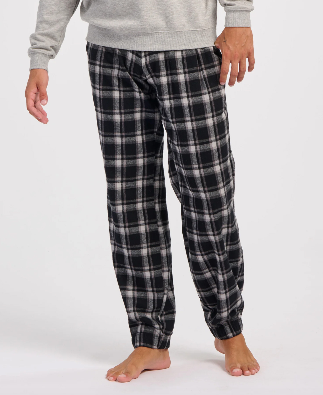 Unisex Flannel Plaid Joggers