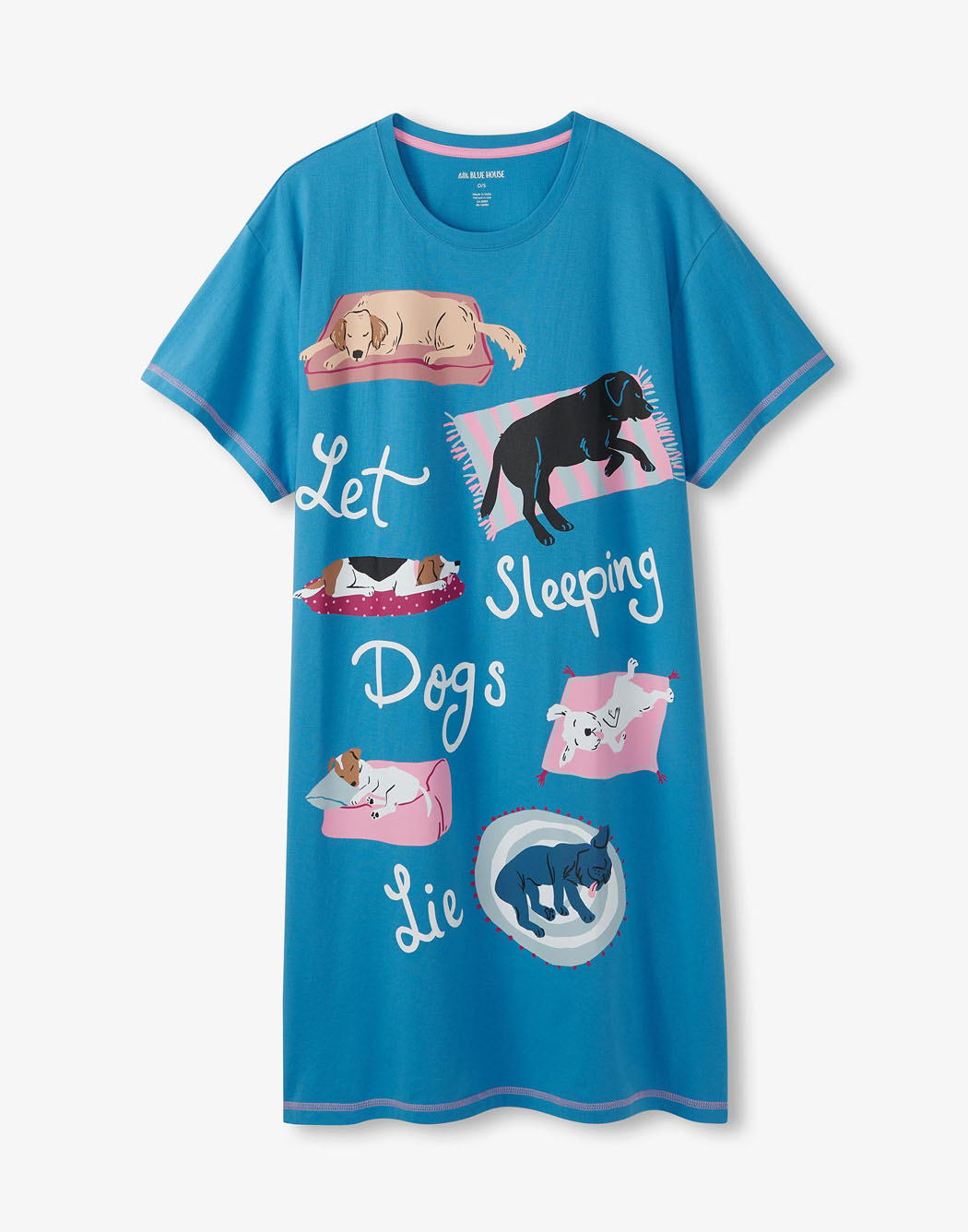 Little Blue House by Hatley Let Sleeping Dogs Lie Cotton Sleepshirt in ...
