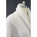 Kashwére Basket Weave Shawl Robe in Malt