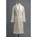 Kashwére Basket Weave Shawl Robe in Malt